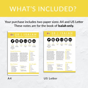 Isaiah Bible Study Notes Printable Scripture Cheat Sheets Old Testament ...