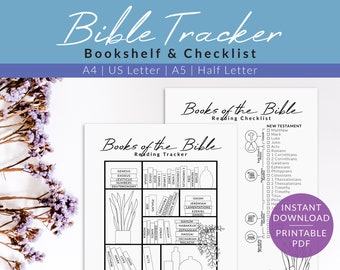Bible Reading Tracker Printable Chapter by Chapter Checklist - Etsy Canada