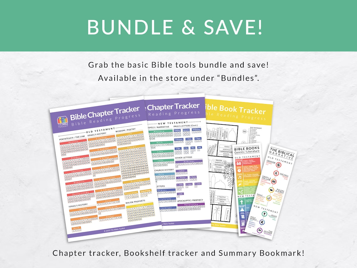 Printable Bible Reading Tracker, Track Chapters, Quiet Time Tool ...