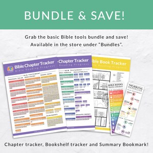 Printable Bible Reading Tracker, Track Chapters, Quiet Time Tool ...