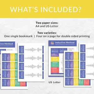 Printable Inductive Bible Study Bookmark, Scripture Color Code Legend ...