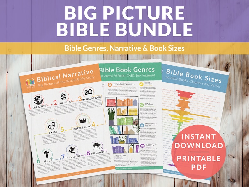Printable Overview Bible Study Bundle Biblical Genres Big - Etsy