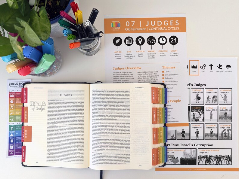 Judges Printable Bible Cheat Sheet, Old Testament Summaries, Books of ...