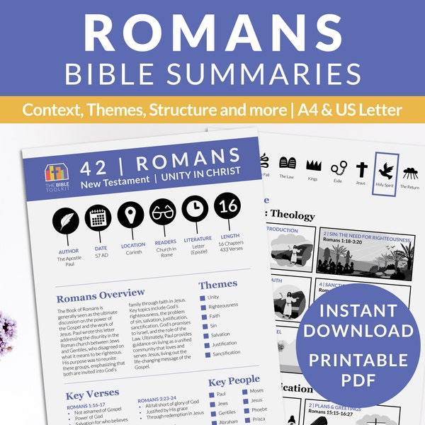 Book of Romans Bible Study - Etsy