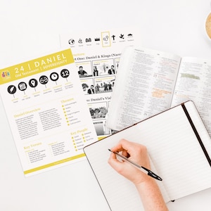 Daniel Bible Study Notes Printable Scripture Cheat Sheets Old Testament ...