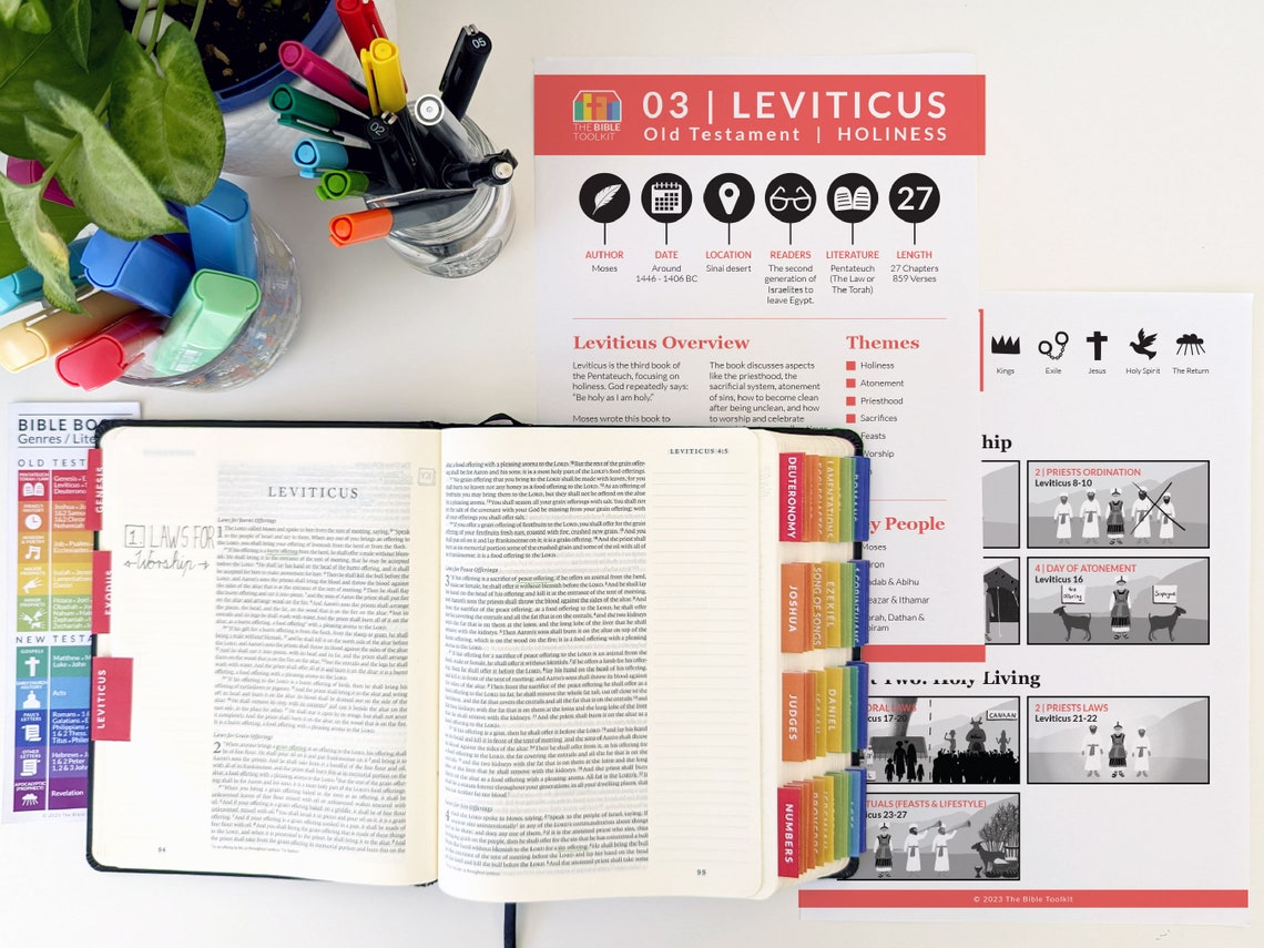 Leviticus Printable Bible Breakdown, Old Testament Cheat Sheets, Books ...