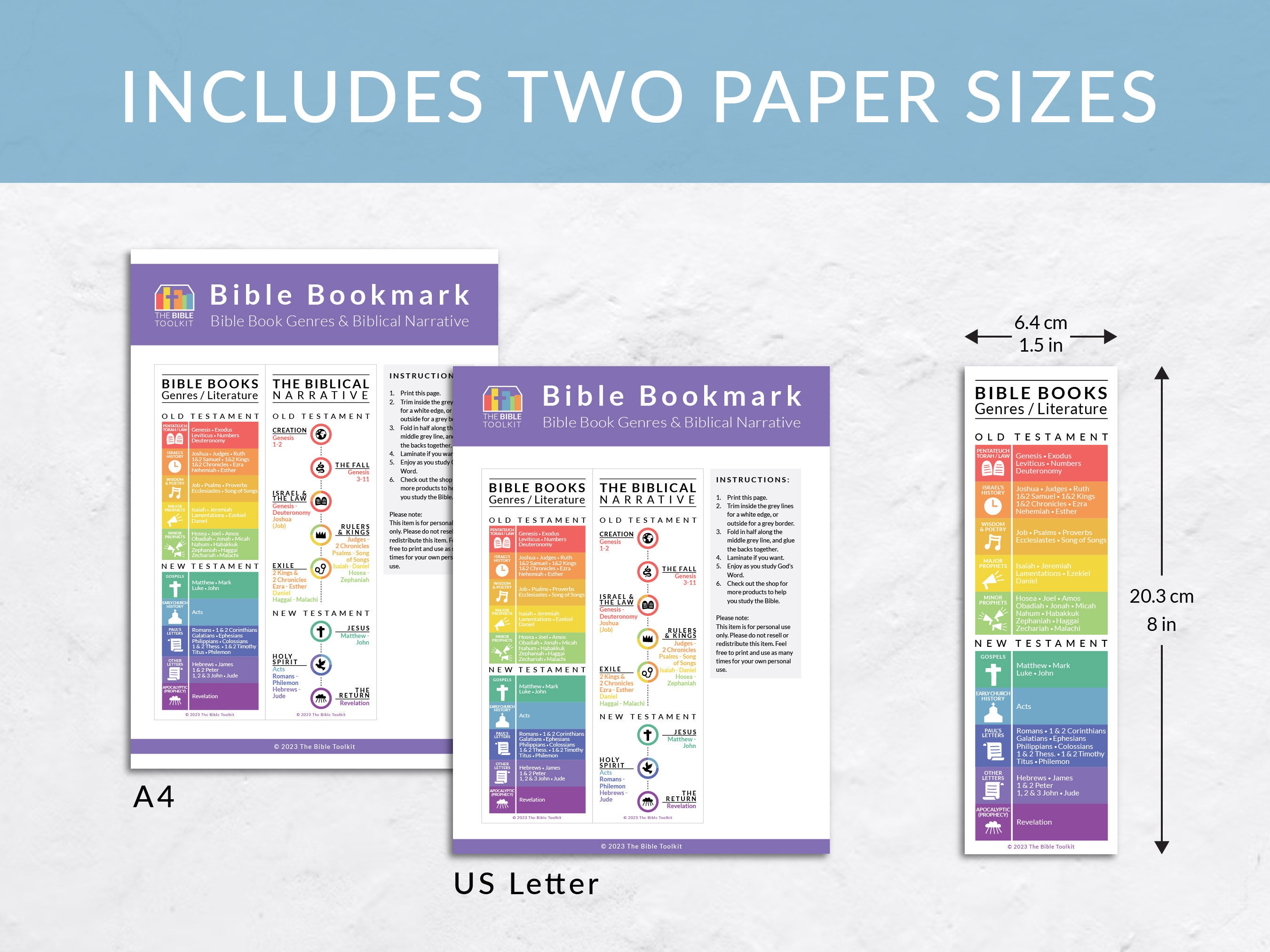 Books of the Bible Bookmark and Reading Tracker Bundle Bible - Etsy
