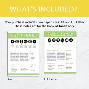 Jonah Bible Study Guide, Printable Scripture Notes, Old Testament ...