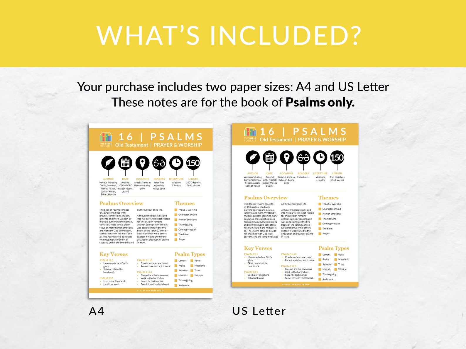 Psalms Printable Bible Breakdown, Old Testament Books of the Bible ...