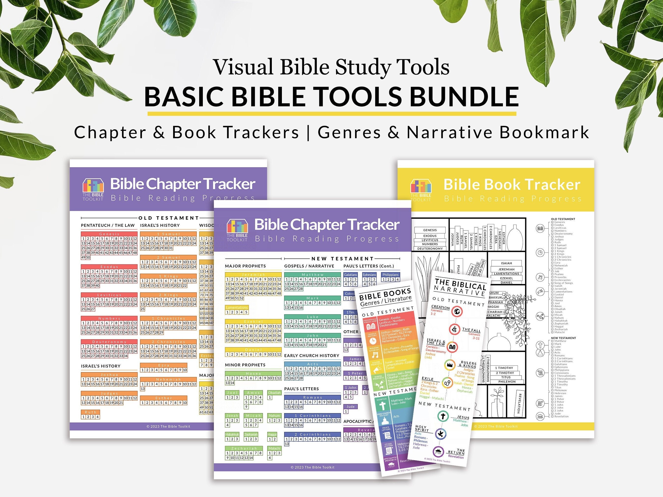 Books of the Bible Bookmark and Reading Tracker Bundle Bible - Etsy