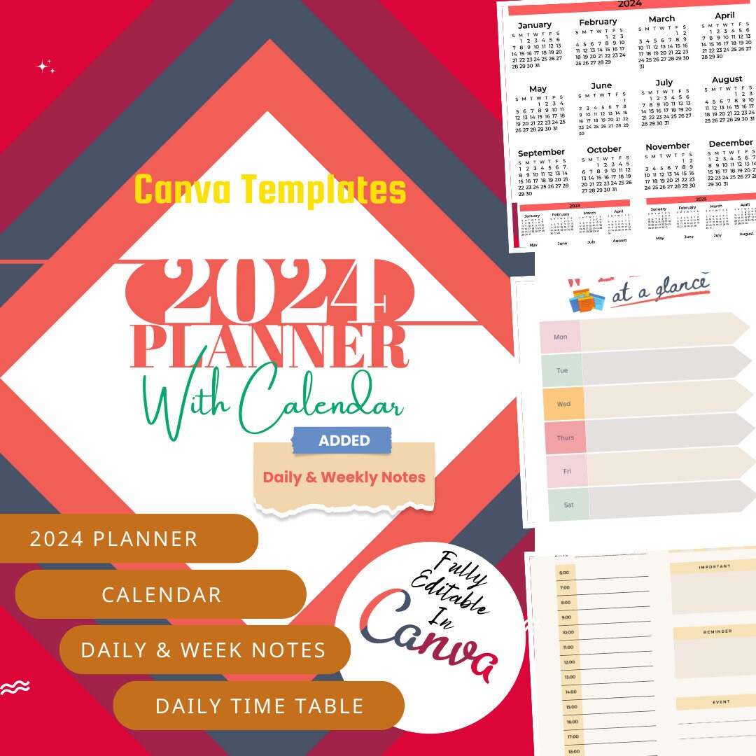 PASTEL 2024 PLANNER DESIGN - Etsy Canada