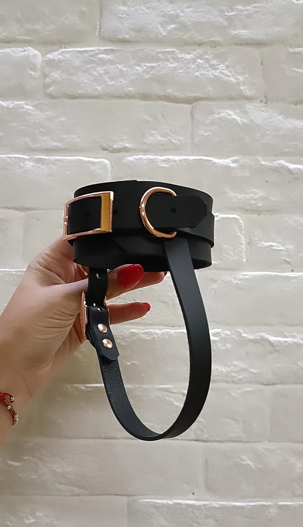 Ankle Cuffs With High Heel Strap, High Heel Cuffs, Handmade From ...