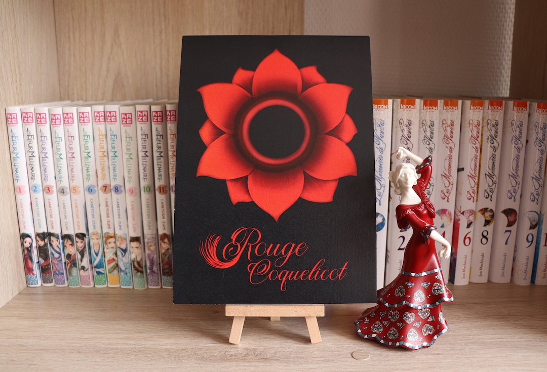 Poppy Red Flower Color Chart A5 Size - Etsy
