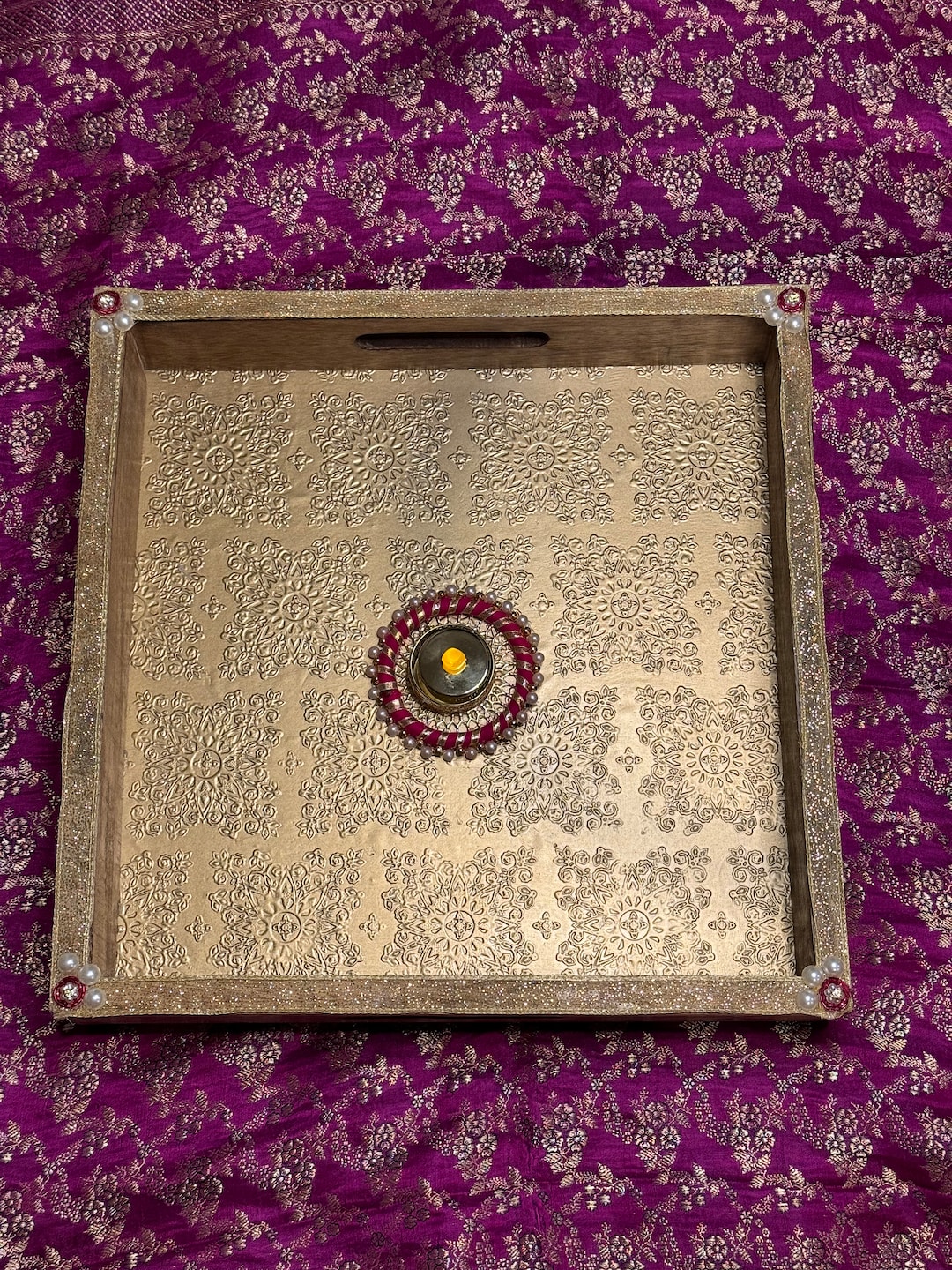 Indian Boxed Tray/platter - Etsy