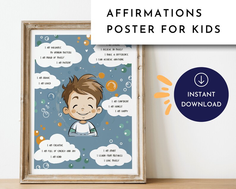 Boost Self-love: Children's Affirmation Posters Positive - Etsy