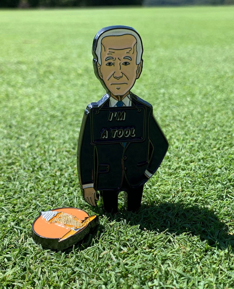 Joe Biden is a Divot Tool Green Repair Ball Marker Gift Set, Unique ...