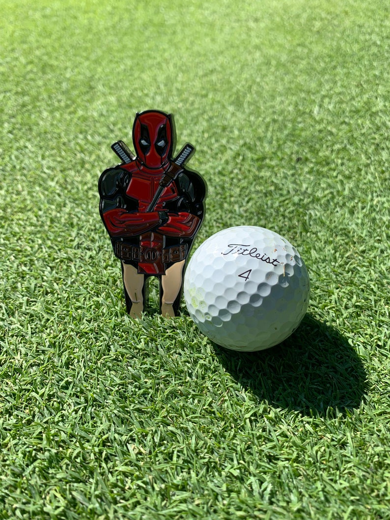 Golf Divot Tool & Ball Marker Set, Deadpool Inspired Christmas Gift for ...