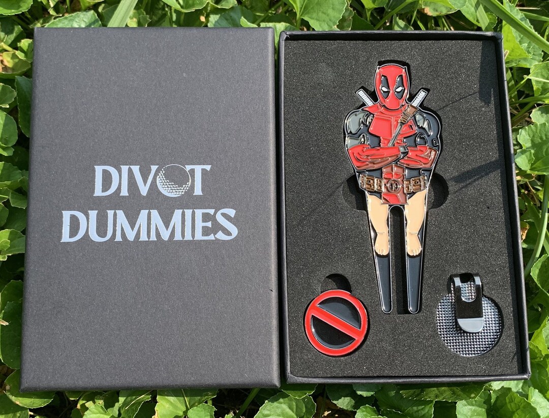 Golf Divot Tool & Ball Marker Set, Deadpool Inspired Christmas Gift for ...