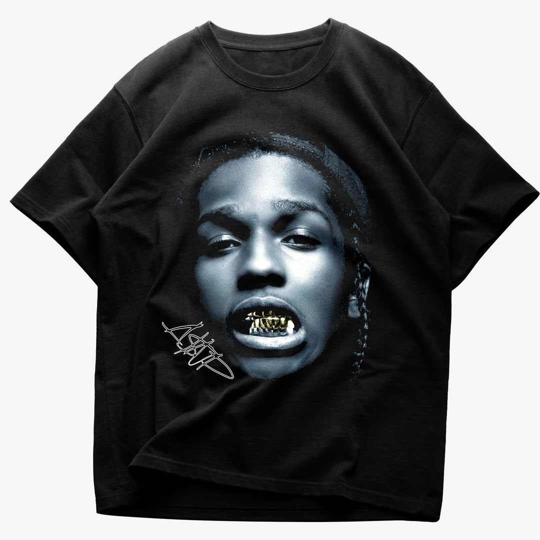 ASAP Rocky Big Face T-shirt, Graphic Tee, Asap Rocky Merch, Rap Shirt ...
