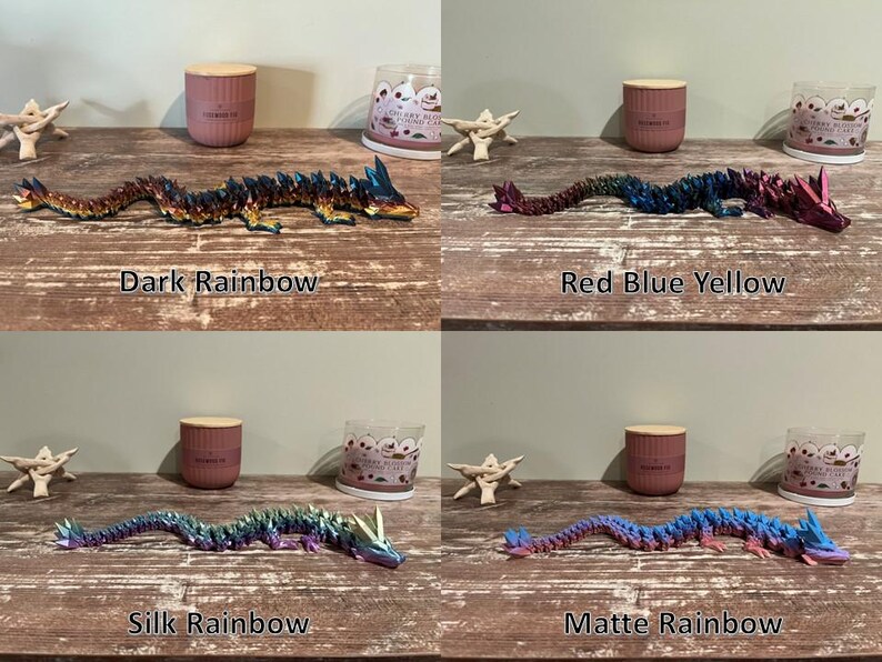 Crystal Dragon by Cinderwing3d, Articulated Dragon, Decorative, 3D ...
