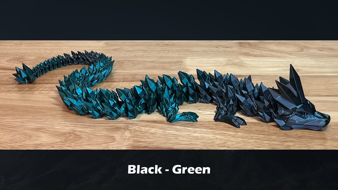 Crystal Dragon by Cinderwing3d, Articulated Dragon, Decorative, 3D ...