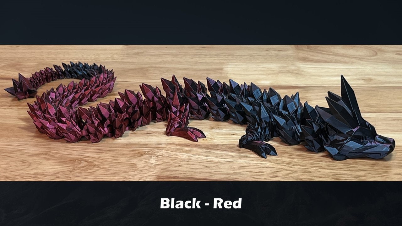 Crystal Dragon by Cinderwing3d, Articulated Dragon, Decorative, 3D ...