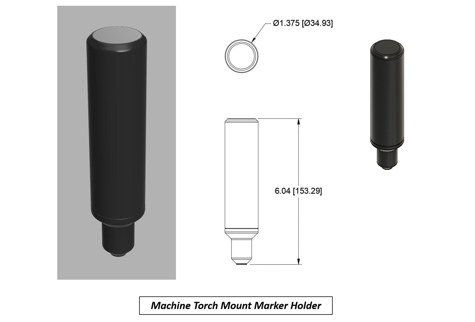 Inkzall Marker Holder, Spring Loaded, Hand and Machine Torch Versions ...