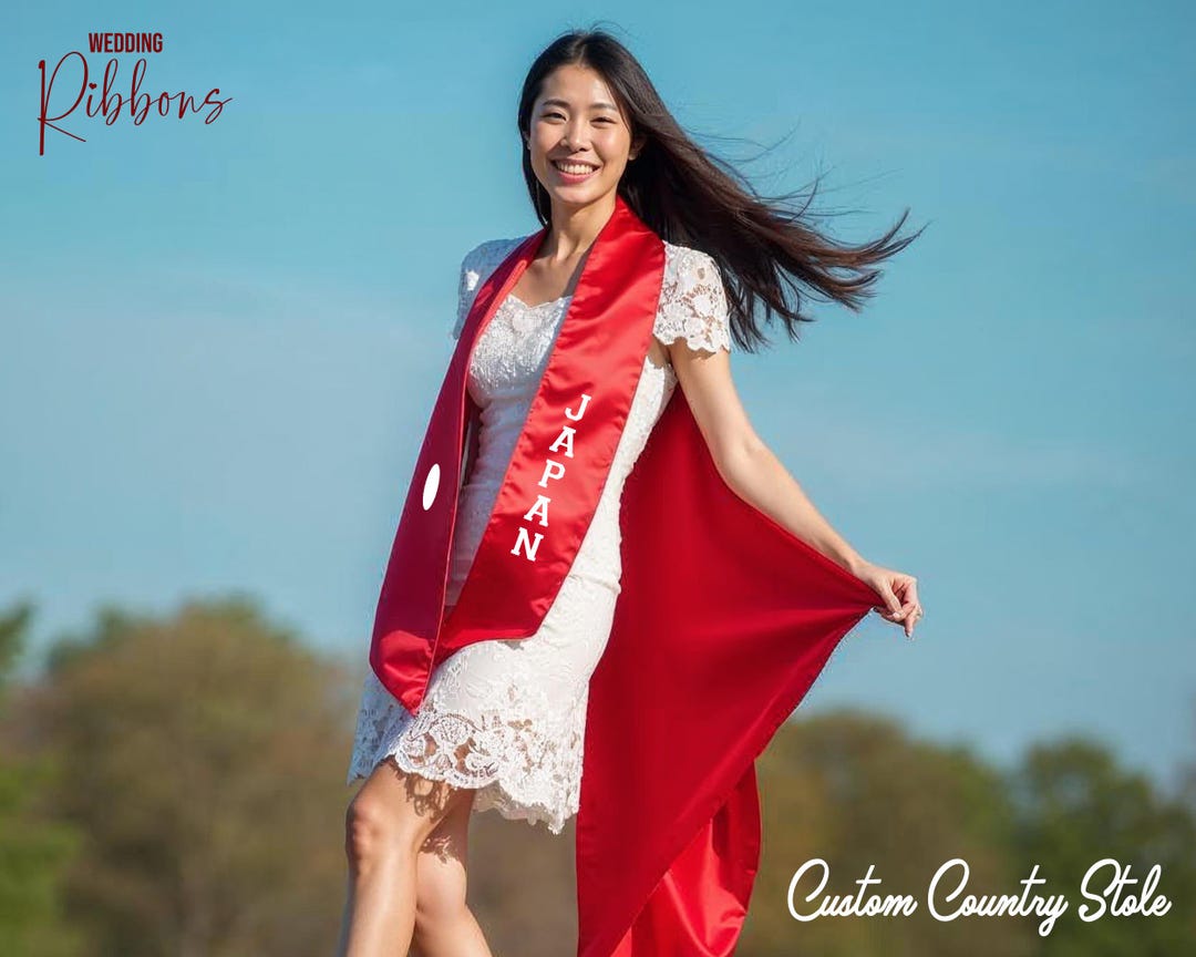 Country Flag Graduation Stoles - Mixed & Match Flag Stole - Your ...