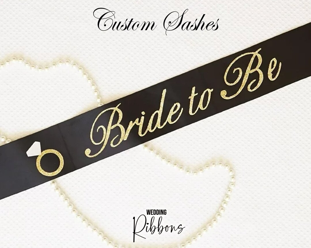 Bride to Be Sash | Custom Bridal Sash | Bachelorette Party Favors ...