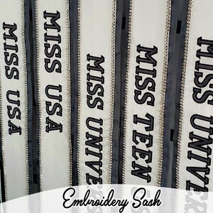 Bridal Lace Sash Custom Border Sash Personalized Gifts Embroidery Lace ...
