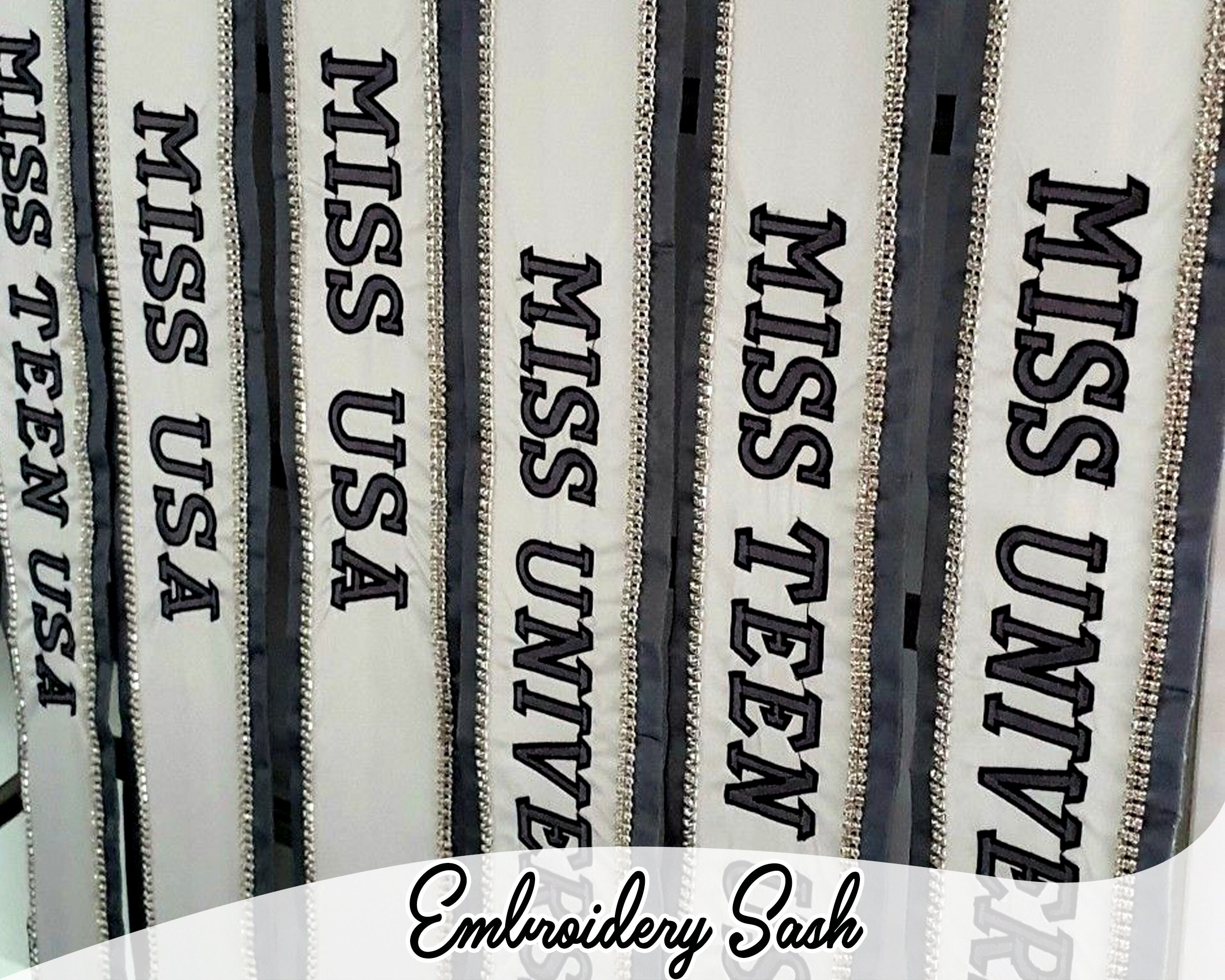 Bridal Lace Sash Custom Border Sash Personalized Gifts Embroidery Lace ...