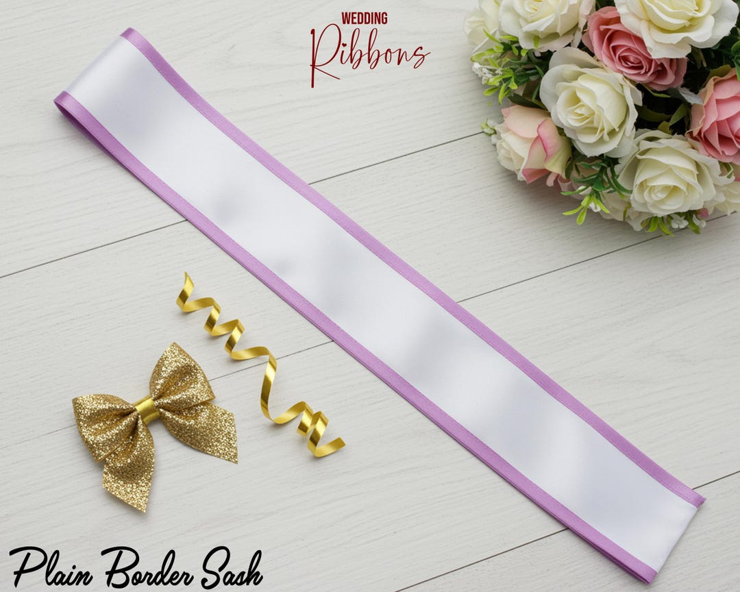 Border Plain Lace Sash Blank Border Sash Ribbon Sashes Satin Sash - Etsy