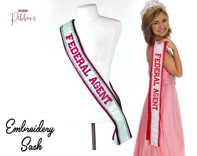 Satin Printed miss Congeniality Sash for Pageants - Etsy