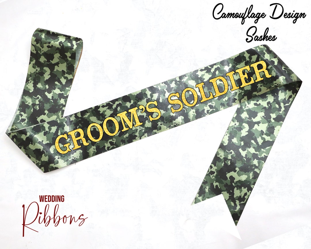 Custom Camouflage Sash Personalized Sash Bridesmaid Sash Bridal Sash ...