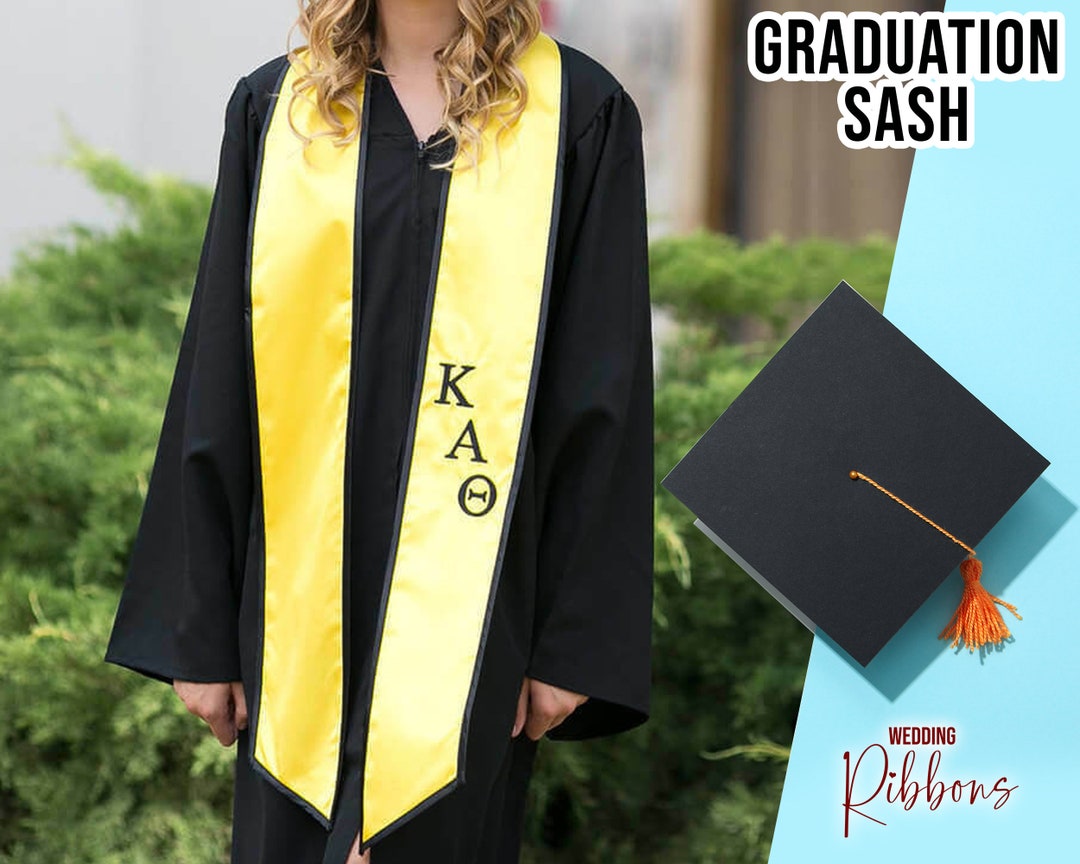 Customize Angled Ended Two Colors Graduation Sash Custom Graduation ...