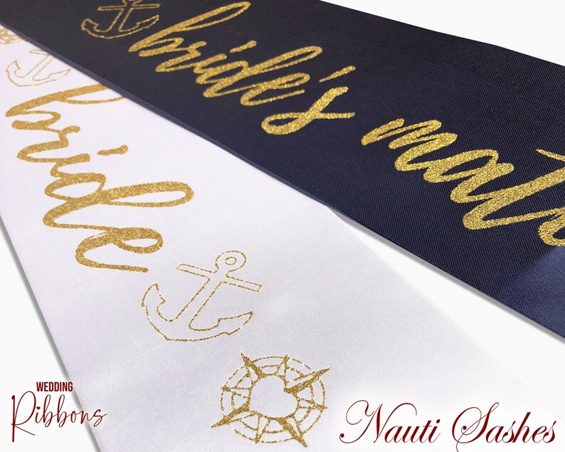 Personalized Nautical Bride to Be Sash. Nautica Bride Sash. Custom ...