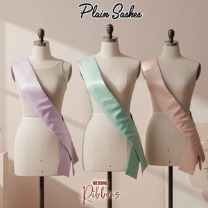 Blank Satin Sash Plain Sash Ready to Customize Sash Blank Sash Pack of ...