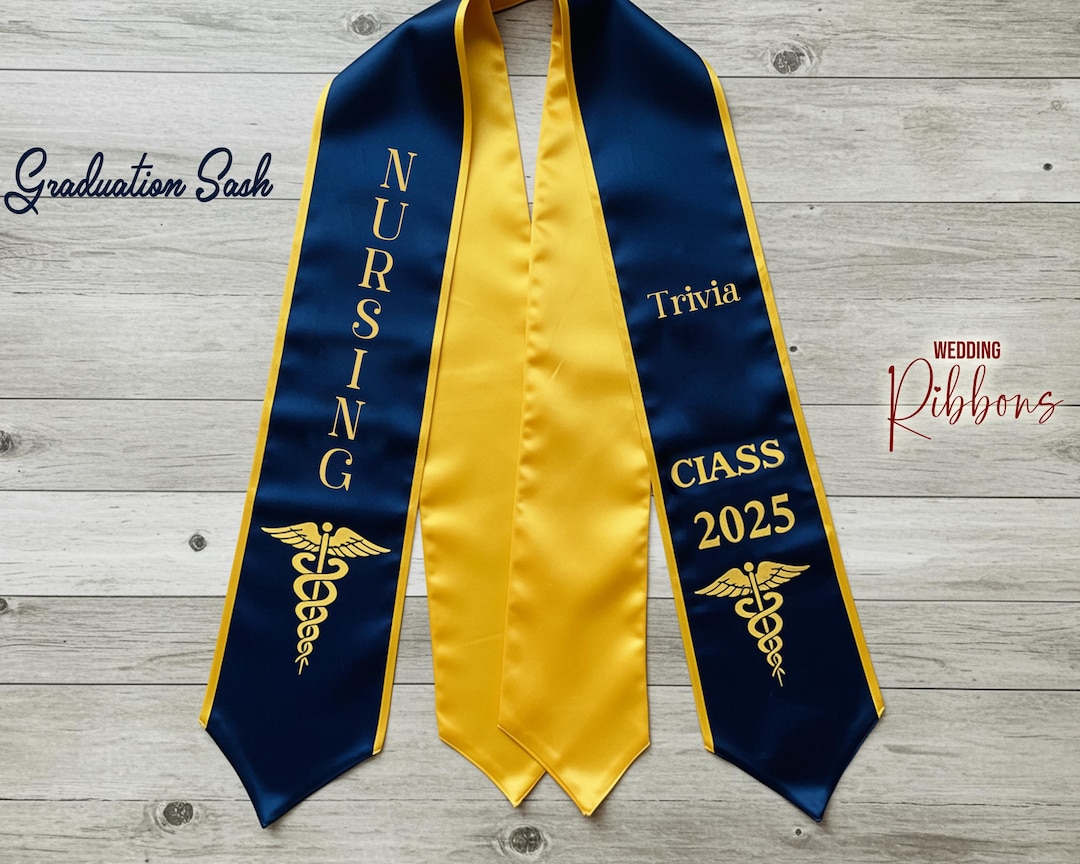 Custom Graduation Sash Personalized Graduation Stoles Customized ...