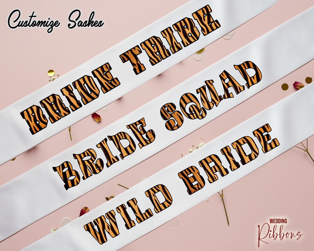 Personalized Animal Print Sash Bridal Sash Leopard Sash Leopard ...