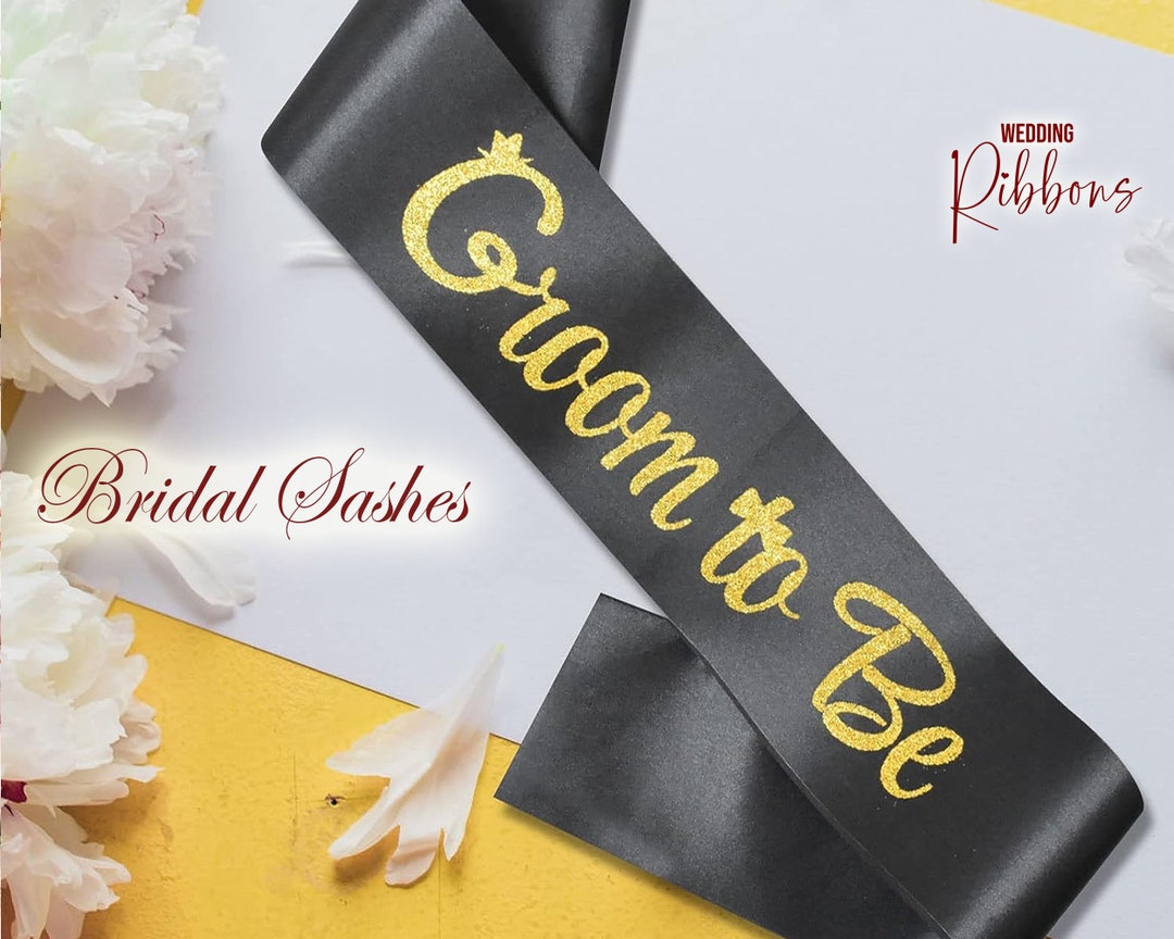 Custom Groom to Be Sash, Elegant Bride-to-be Sash, Bachelorette Sash ...