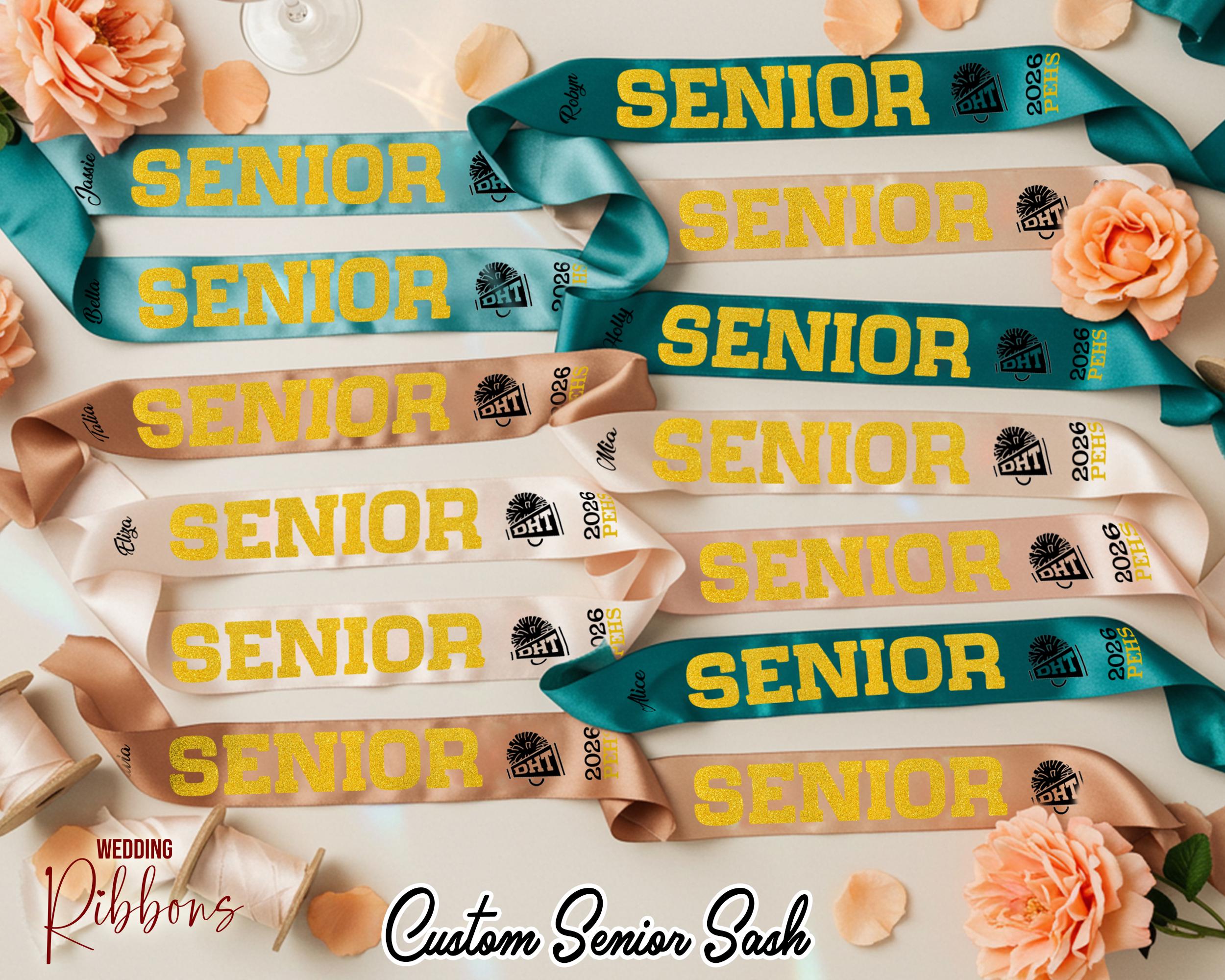 Customizable Senior Sash for Graduate Personalized Name Sash for Senior ...