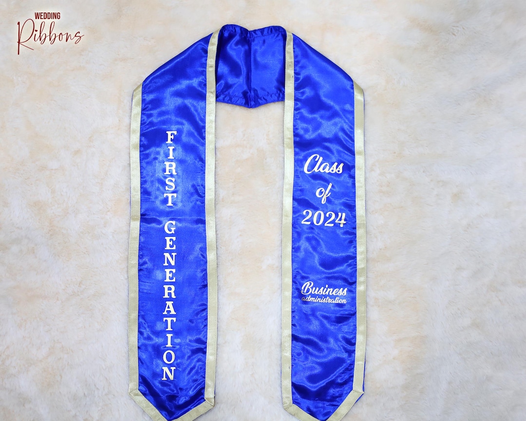 Customized Graduation Sash Personalized Graduation Stoles Custom Graduation Sash Custom Text ...