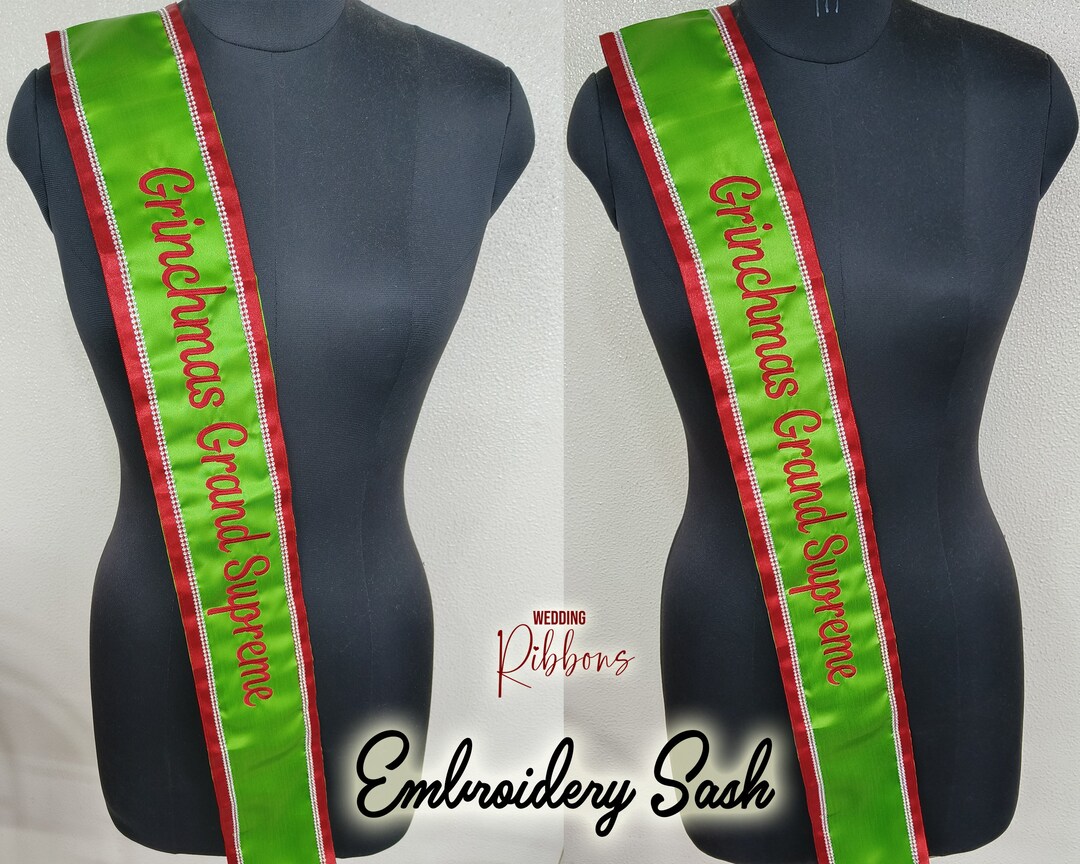 Personalized Embroidery Lace Sash Custom Lace Sash Lace Sash Customize ...