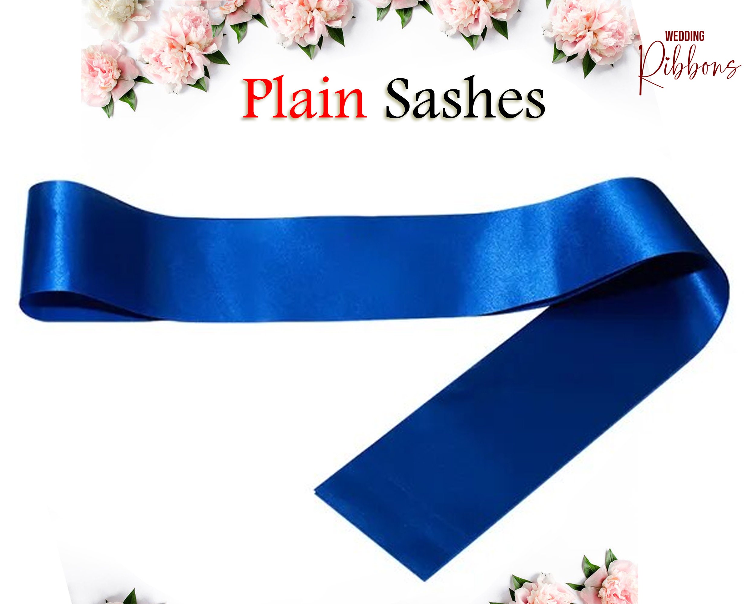 Blank Satin Sash Plain Sash Ready to Customize Sash Blank Sash Pack of ...