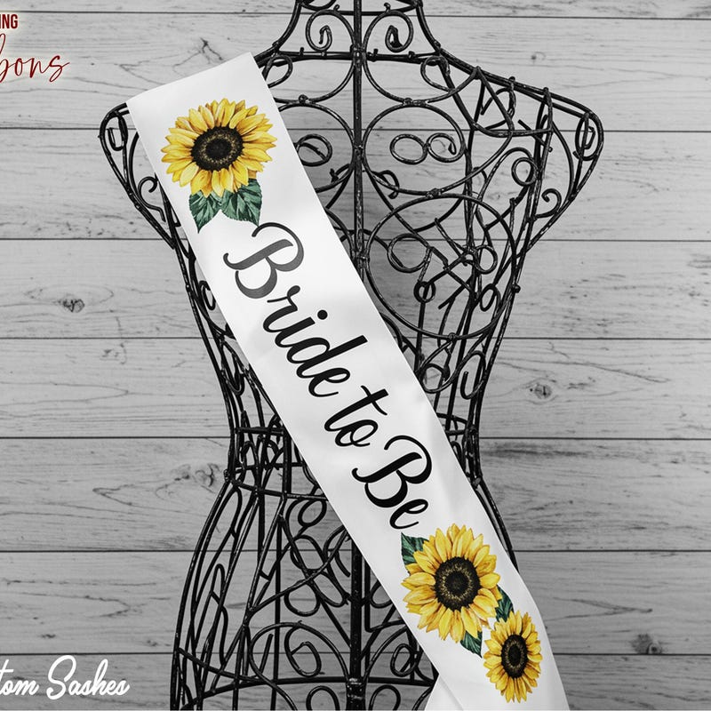 Floral Bridal Sash - Etsy