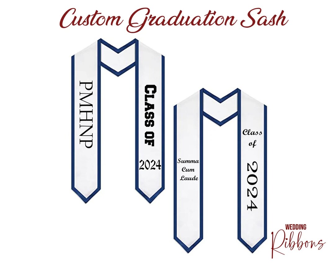 Graduation Stole Sash - Your Custom Logo Graduation Sash Stole ...