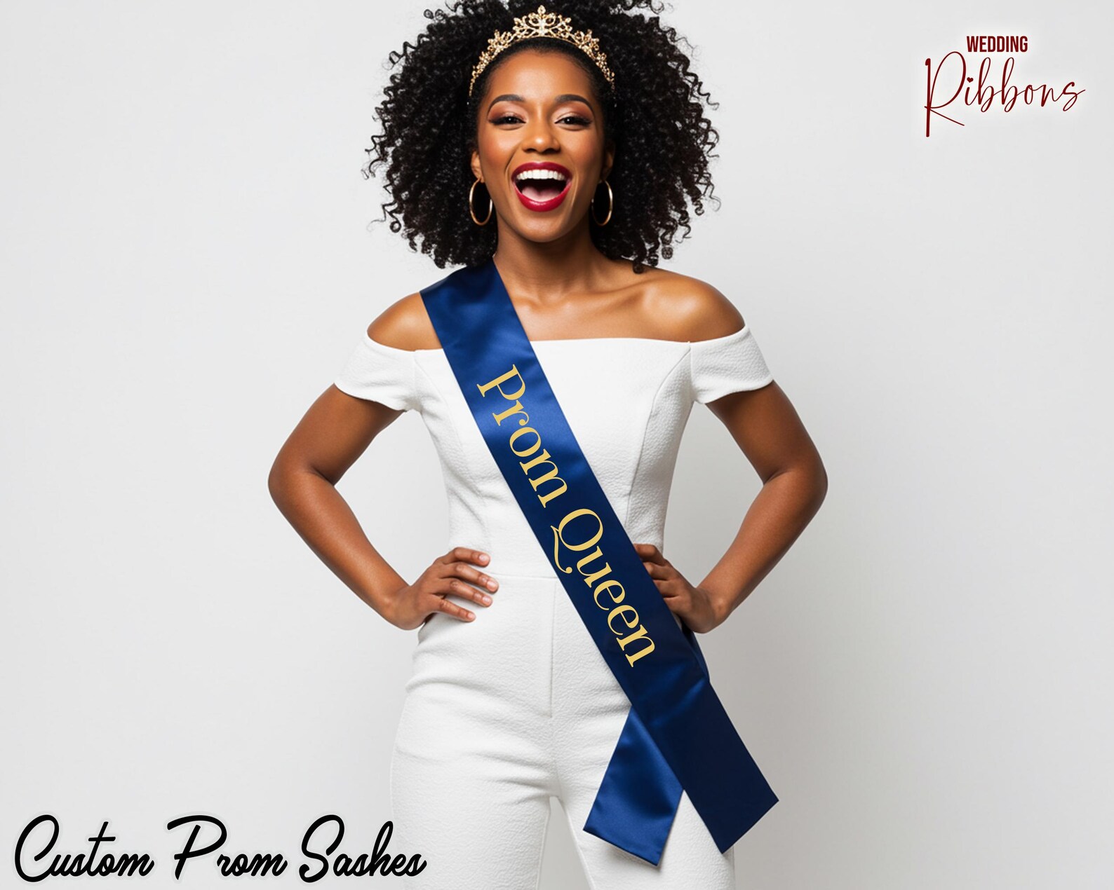 Customized Prom Queen Sash - Prom King Sash - Homecoming Sash - Prom ...