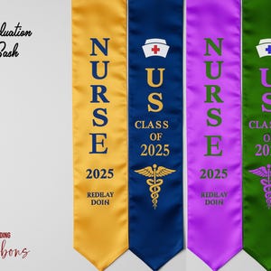 Custom Graduation Sash Personalized Graduation Stoles Customized ...