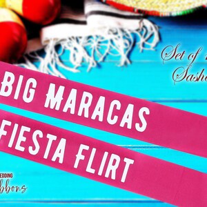 Mexican Bridal Shower Sash Set of 12 Final Fiesta Bachelorette Bridal ...
