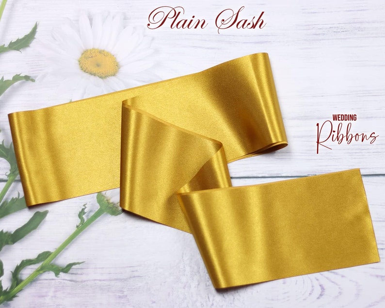 Blank Sash, 10, 25, 50 & 100 Packs of Plain Sash Ribbon Sashes Plain ...